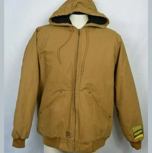 Brazos | Jackets & Coats | Brazos Mens Hooded Engineer Coat Tan Size ...
